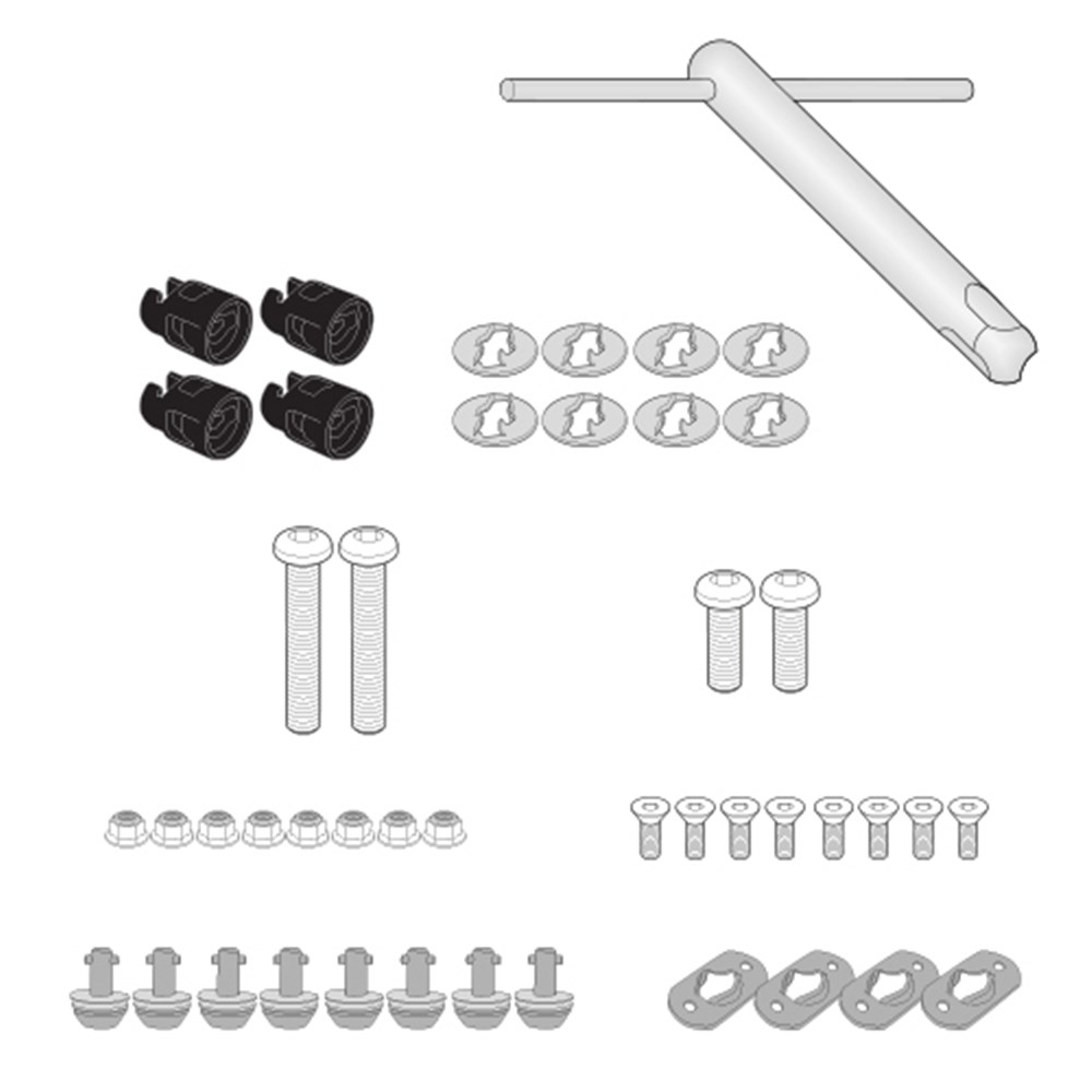 GIVI RAPID RELEASE KIT FOR PLO PANNIER FRAMES - HARLEY DAVIDSON ...