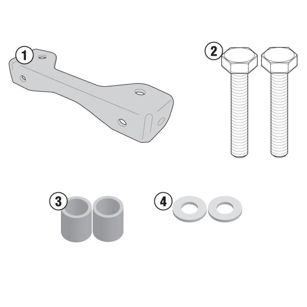 GIVI FITTING KIT FOR PLX1137 - Top-Racks/Plates - Cassons - Cassons