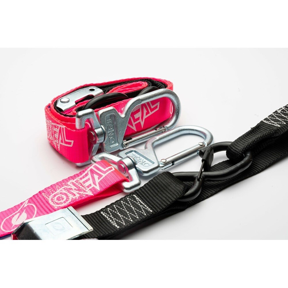 ONEAL SWIVEL DLX TIEDOWNS 1.5 S/LOOP & SWIVEL SECURE HOOK BLK/HOT PNK (CTN10) - Tiedowns ...