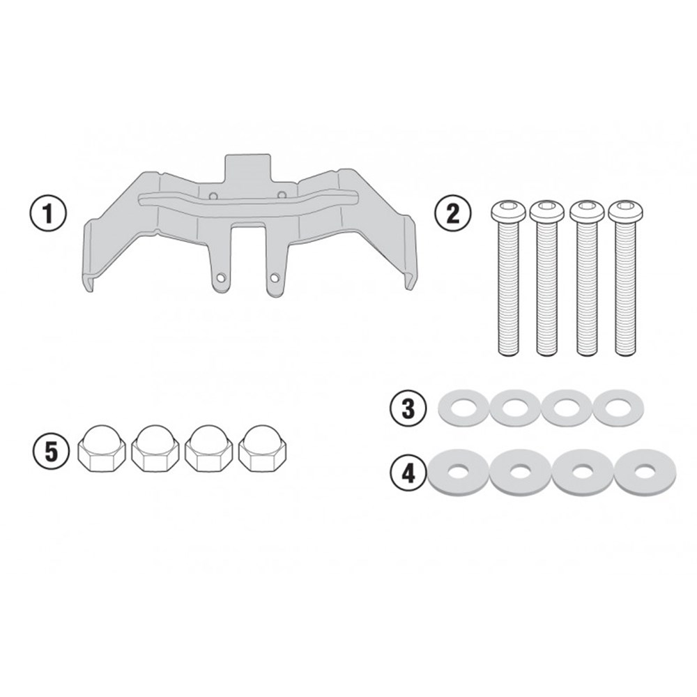 GIVI FIT KIT TO MOUNT TST3110 PANN FRAME - Fitting Kits & Hardware ...
