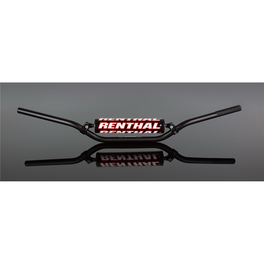 RENTHAL 7/8 H/BAR BUTTON HIGH/5.5 IN MX BLK W/BAR PAD - MX - Handlebars ...
