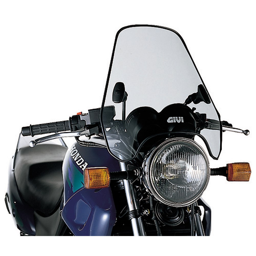 GIVI WINDSCREEN UNIVERSAL SMOKED - 2 POINT MOUNT - INCLUDES FITTING KIT ...