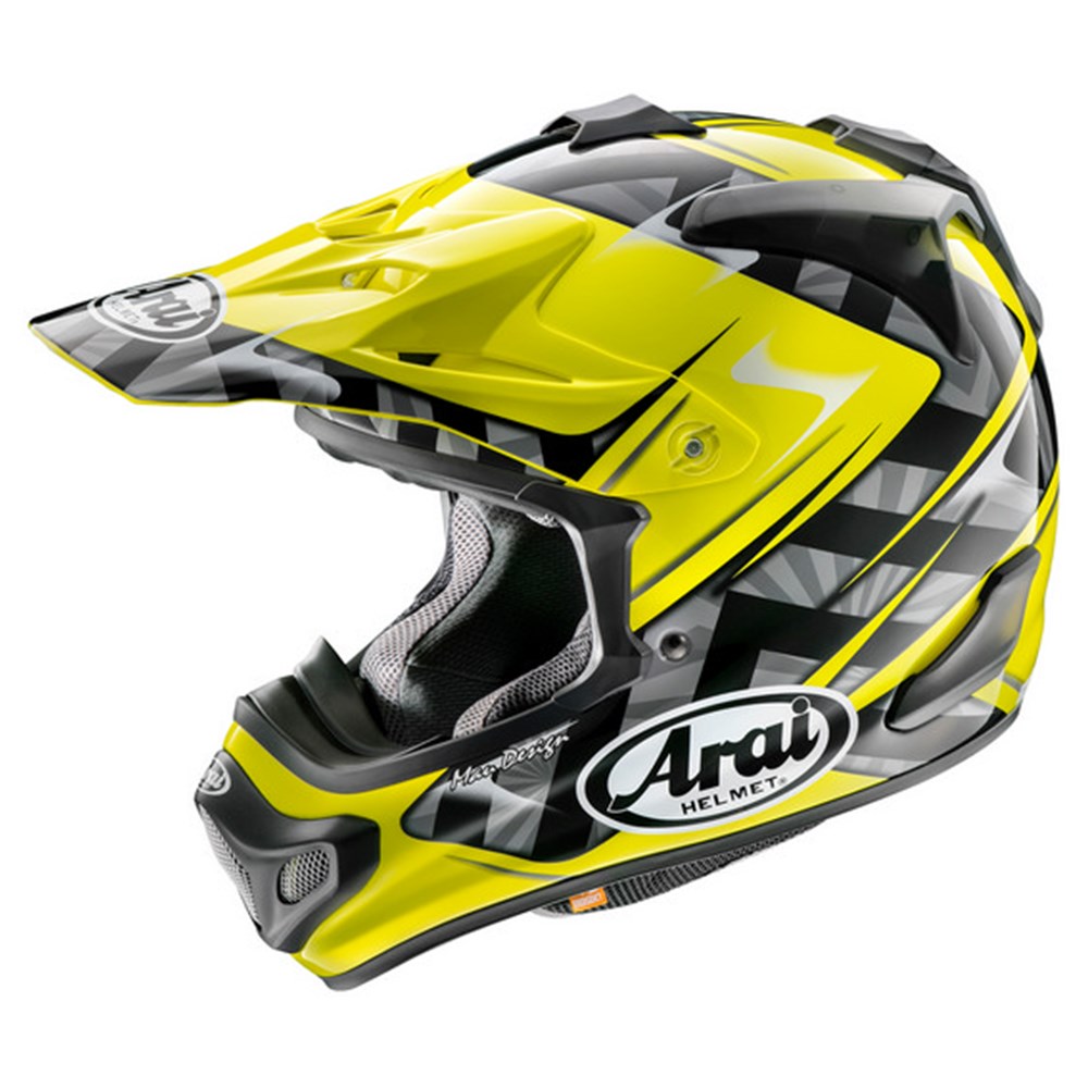 ARAI VX-PRO 4 SCOOP YEL (MD) - MX - Cassons - Cassons