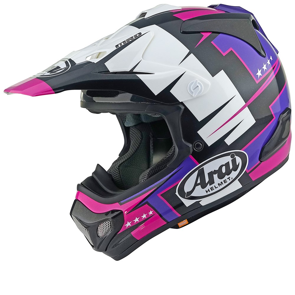 ARAI MX-V EVO BATTLE PURPLE (MD) - Cassons - Cassons