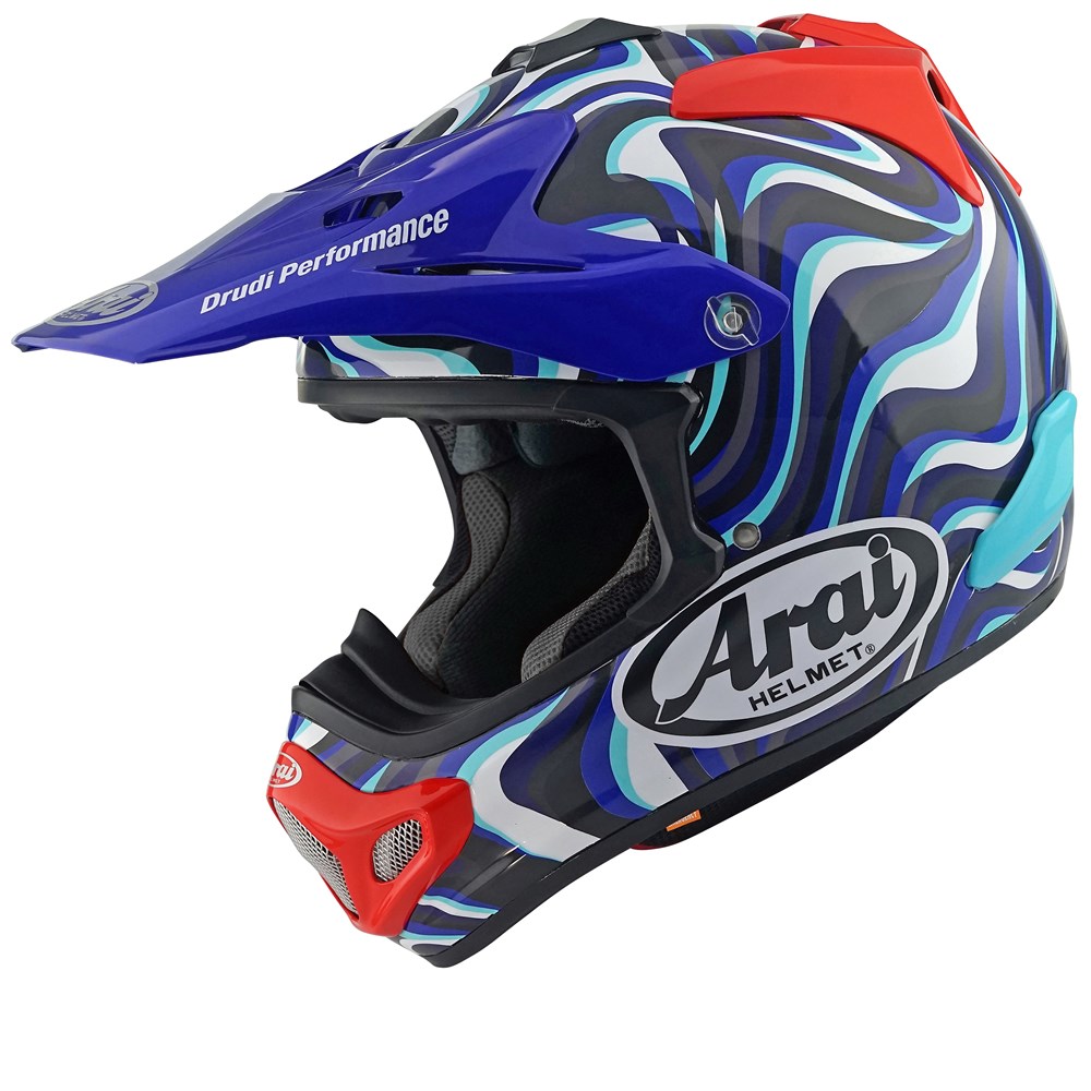 ARAI MX-V EVO STEAM BLU (LG) - Cassons - Cassons