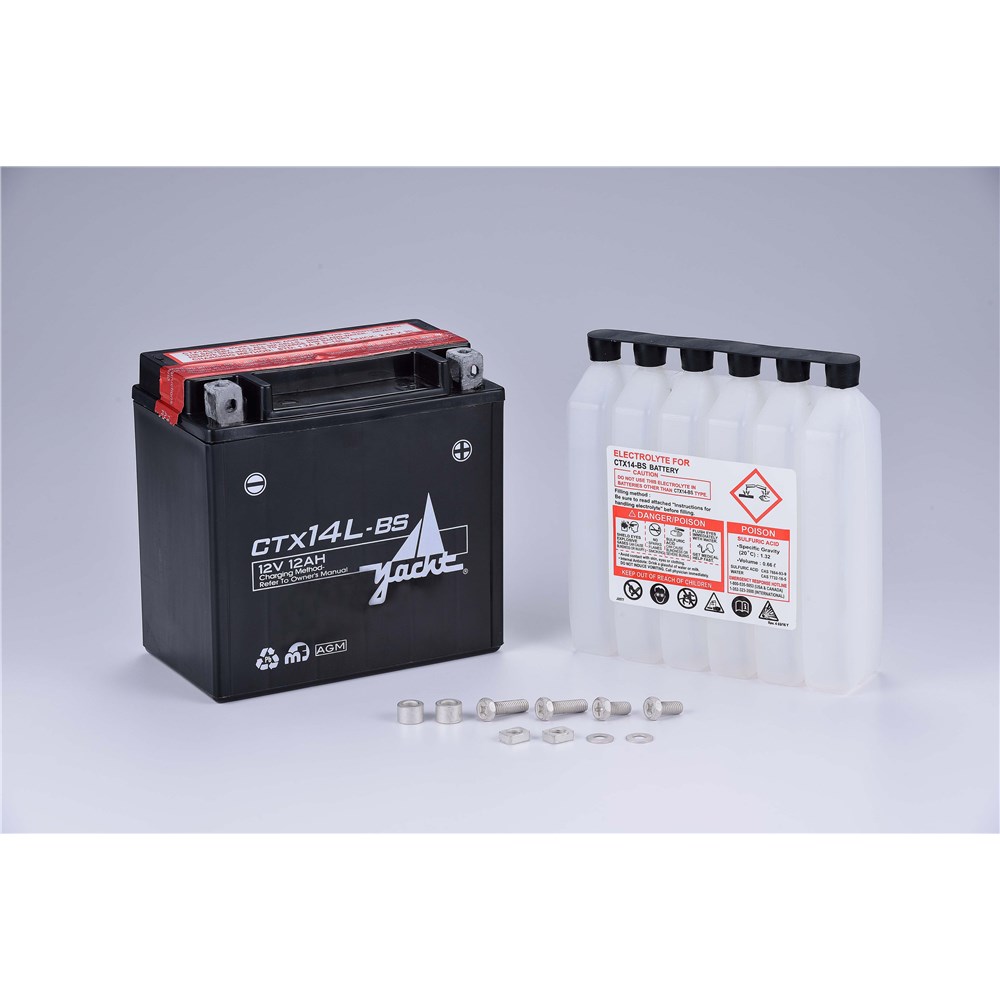 YACHT CTX14L-BS 12V MF (inc acid) - (UN2796/CLASS 8 - II) - Cassons ...
