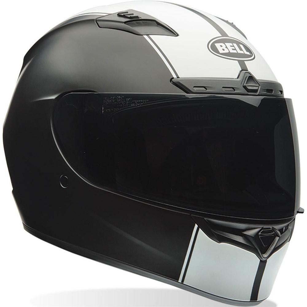 BELL QUALIFIER DLX RALLY - MATTE BLACK/WHITE - Road - Full Face ...