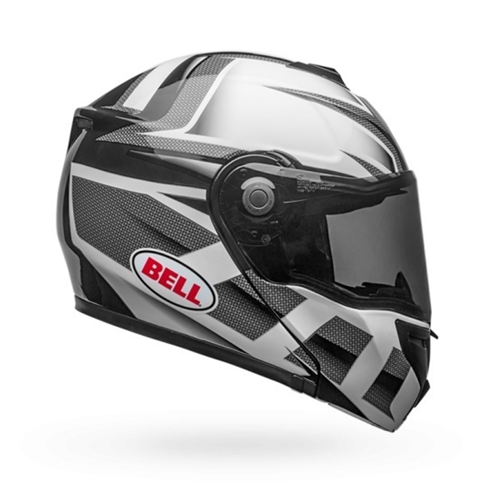 BELL SRT MODULAR PREDATOR - WHITE/BLACK - Road - Full Face - Cassons ...