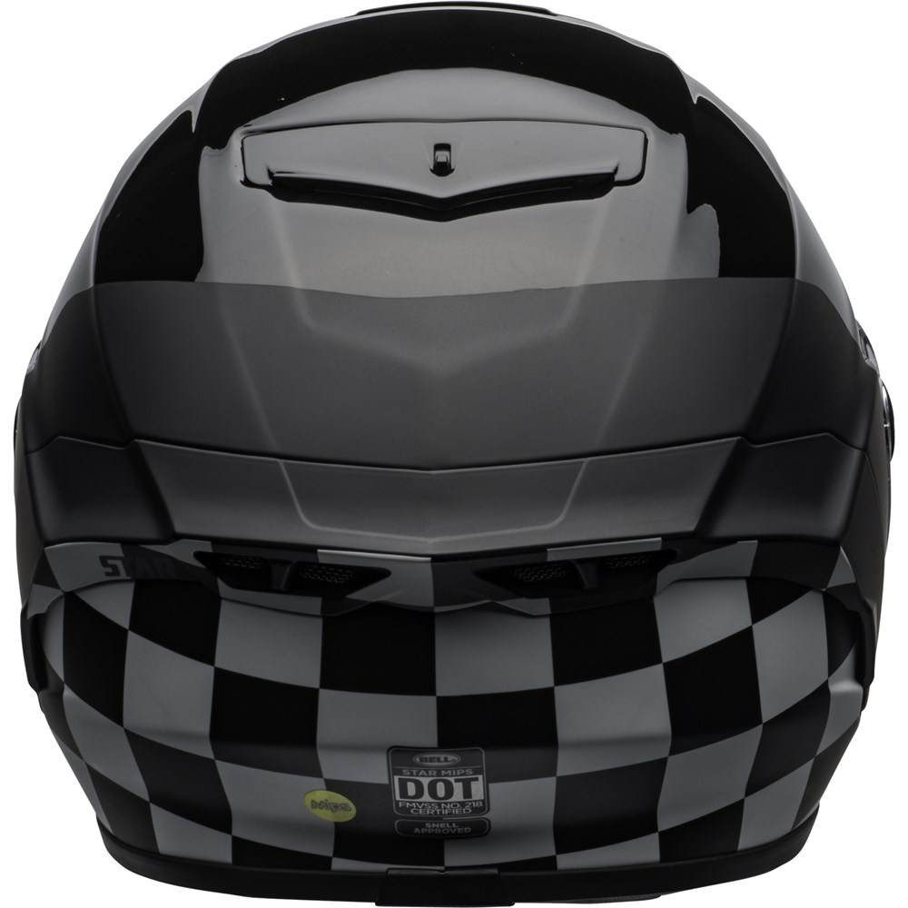 BELL STAR DLX MIPS LUX CHECKER MATTE GLOSS BLACK/WHITE - Road - Full ...