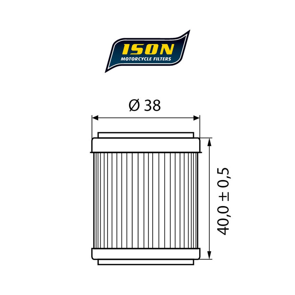 ISON 141 (HF141) ELEMENT OIL FILTER - Filters - Cassons - Cassons