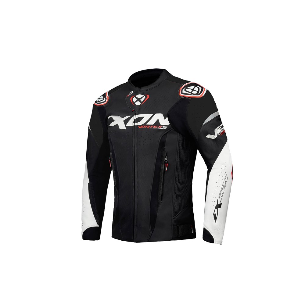 VORTEX 3 JACKET - BLACK/WHITE - Road - Jackets - Leather - Cassons ...