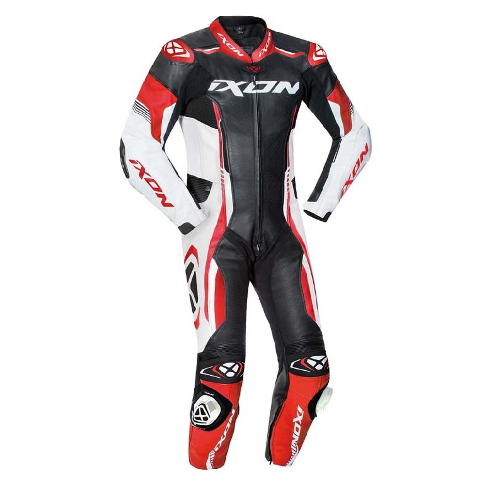 VORTEX 2 SUIT 1PC - BLACK/WHITE/RED - Road - Suits - Leather - Cassons ...