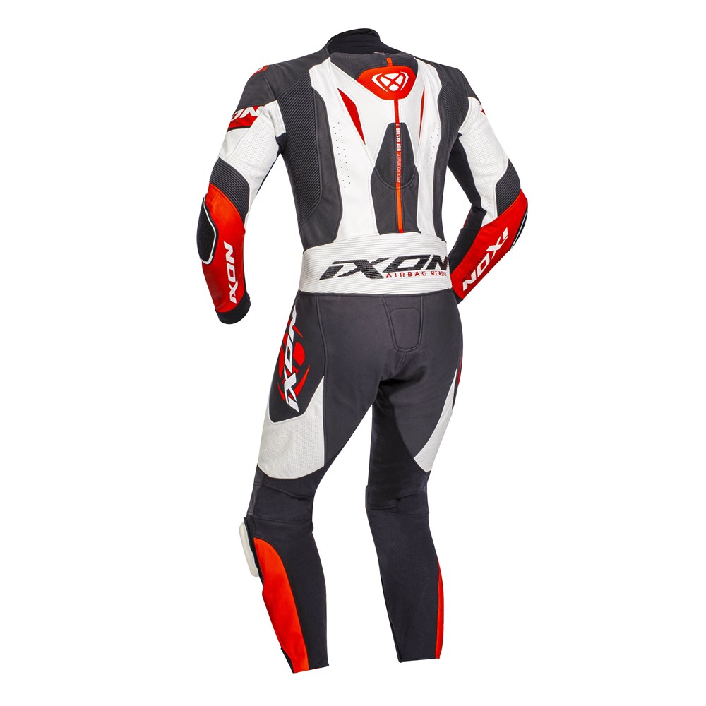JACKAL 1PC SUIT - BLACK/WHITE/RED - Road - Suits - Leather - Cassons ...