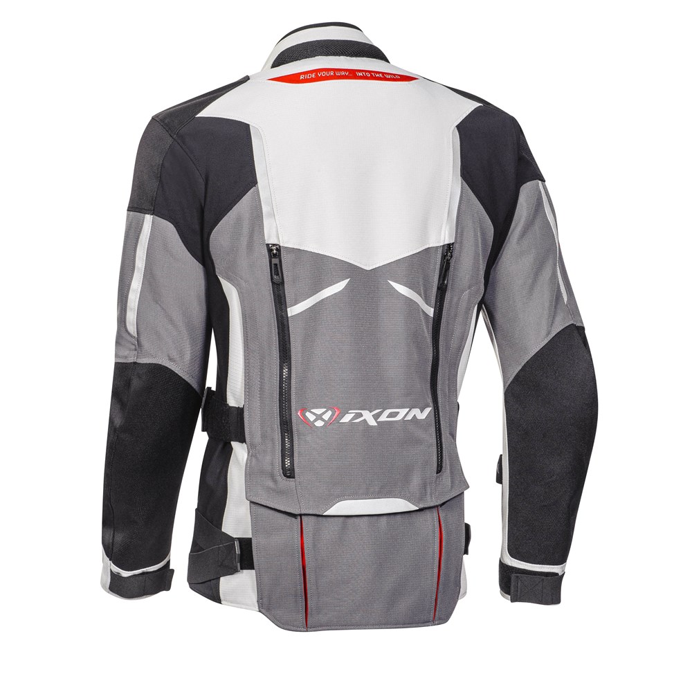 RAGNAR JACKET - BLACK/GREY/RED - Road - Jackets - Textile - Cassons ...