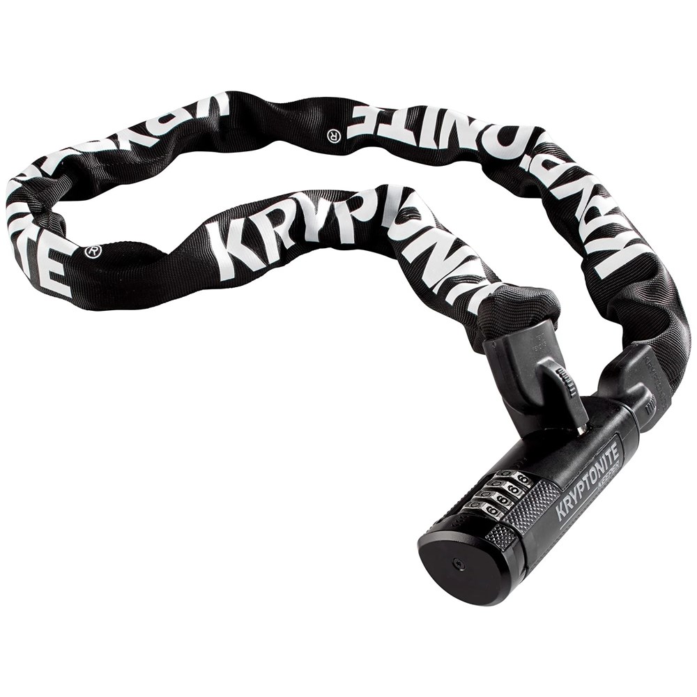 KRYPTONITE KEEPER 712 COMBINATION INTEGRATED CHAIN 120cm x 7mm - Locks ...