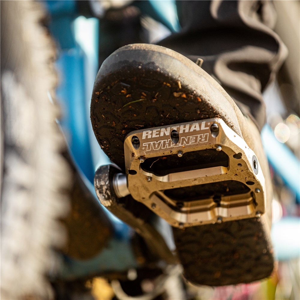 RENTHAL REVO-F FLAT PEDAL ALUGOLD - Cassons - Cassons