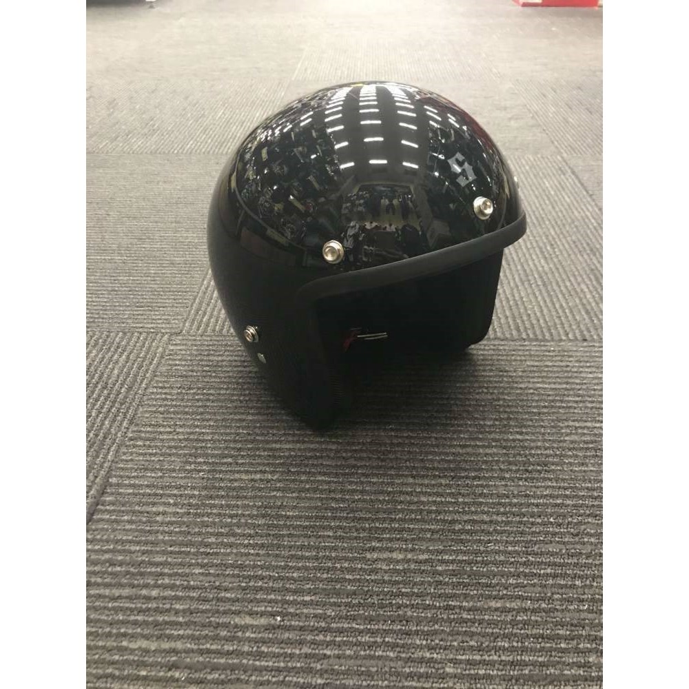 #SCORPION BARON HELMET GLOSS BLACK - WITH STUDS (XL) - Road - Open Face ...