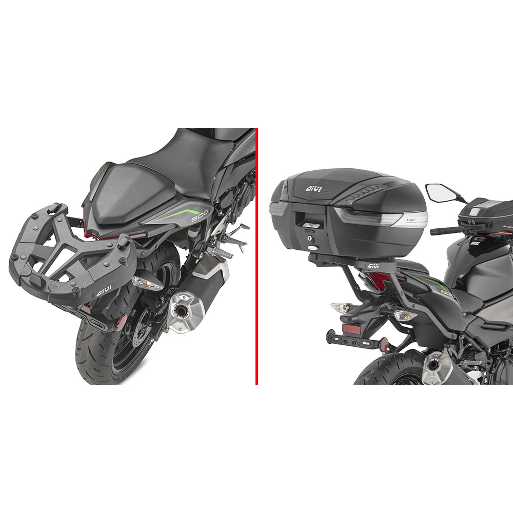 GIVI SPECIFIC REAR RACK - KAWASAKI Z500 24- (NEEDS PLATE) - Top-Racks ...