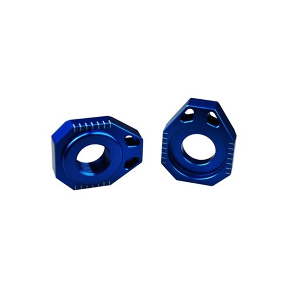 SCAR AXLE BLOCKS KTM (25MM) 125-525 SX-SX-F-XC-XC-F 2013-22 BLU ...