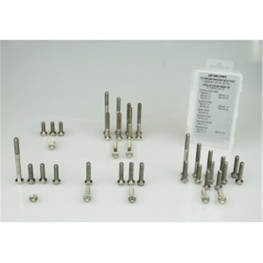 SCAR TITANIUM ENGINE BOLT KIT KAWASAKI KX250F 2011-2020 - 42 PIECES ...