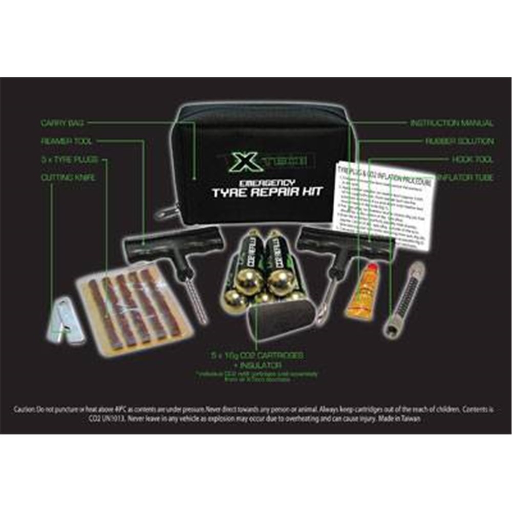 X-TECH EMERGENCY TYRE REPAIR KIT (CANNOT AIR FRGHT THIS ITEM) (UN1013/2 ...